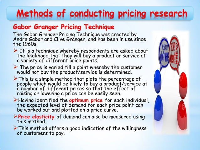 Pricing research | PDF