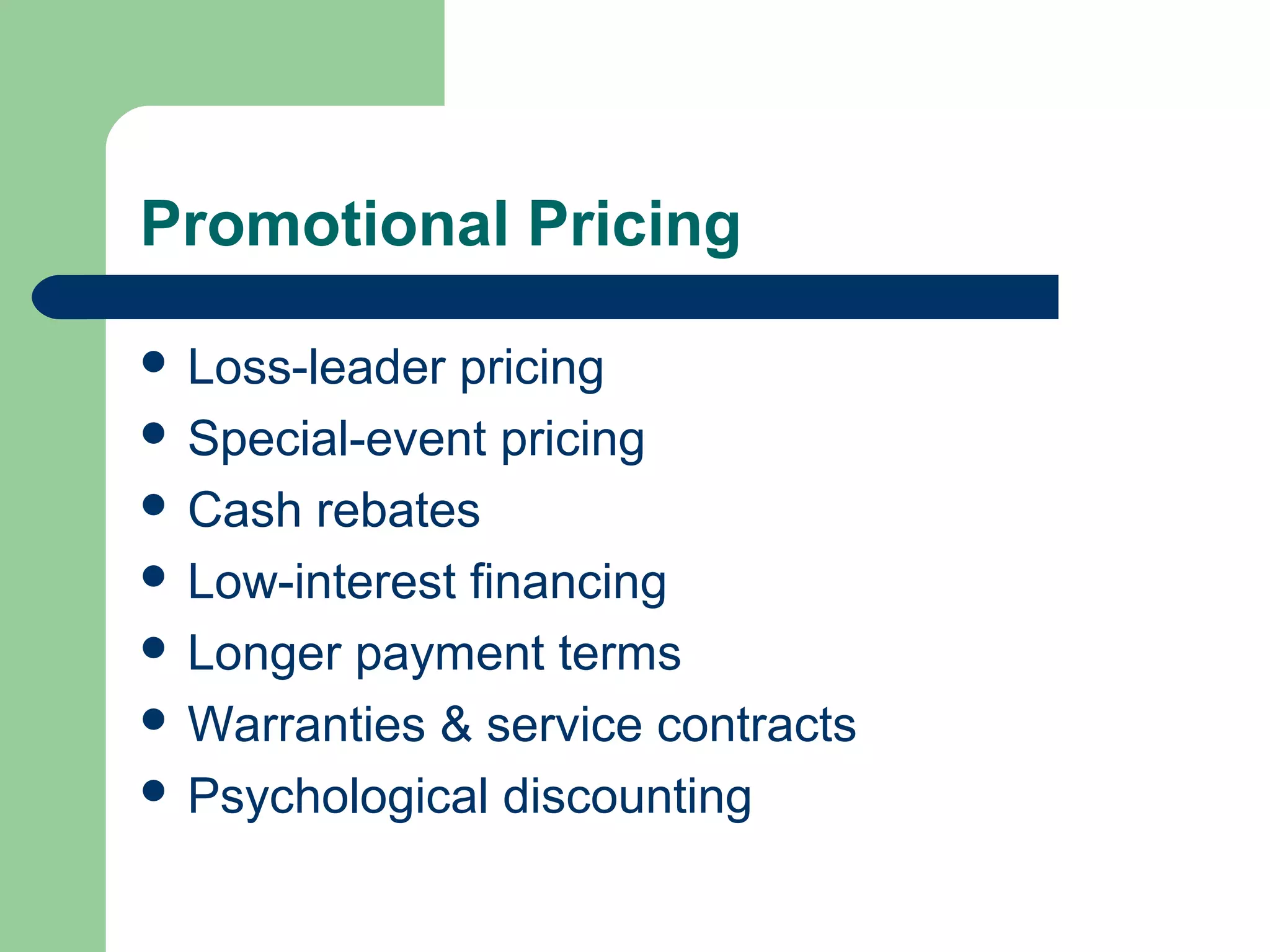 Pricing strategies in marketing | PPT