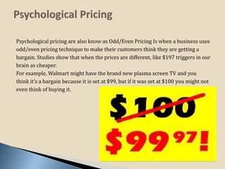 Pricing strategies | PPTX