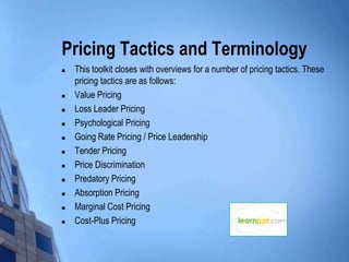Pricing strategy | PPT