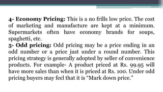 Pricing strategy | PPTX