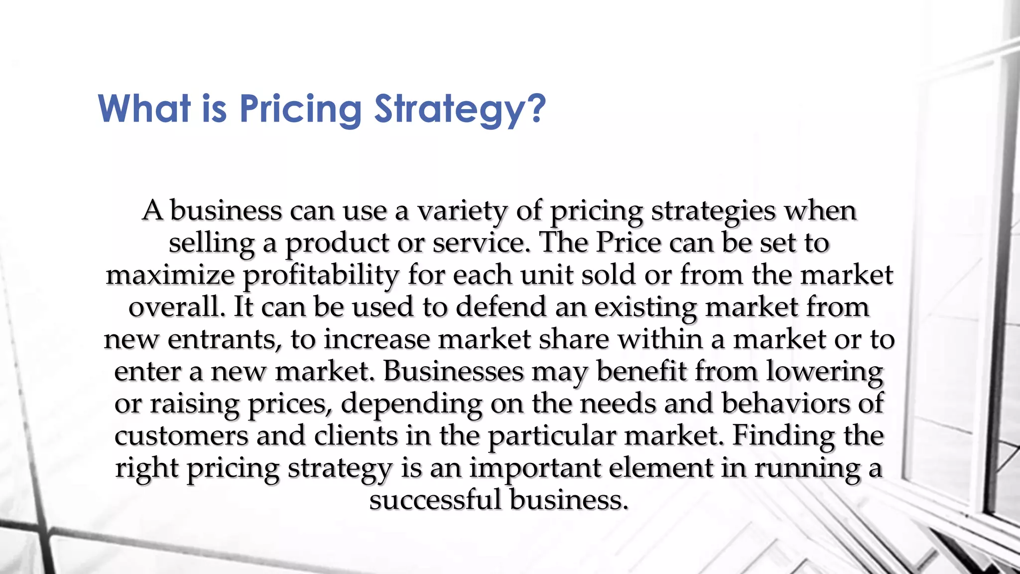 Pricing Strategy ppt | PPTX