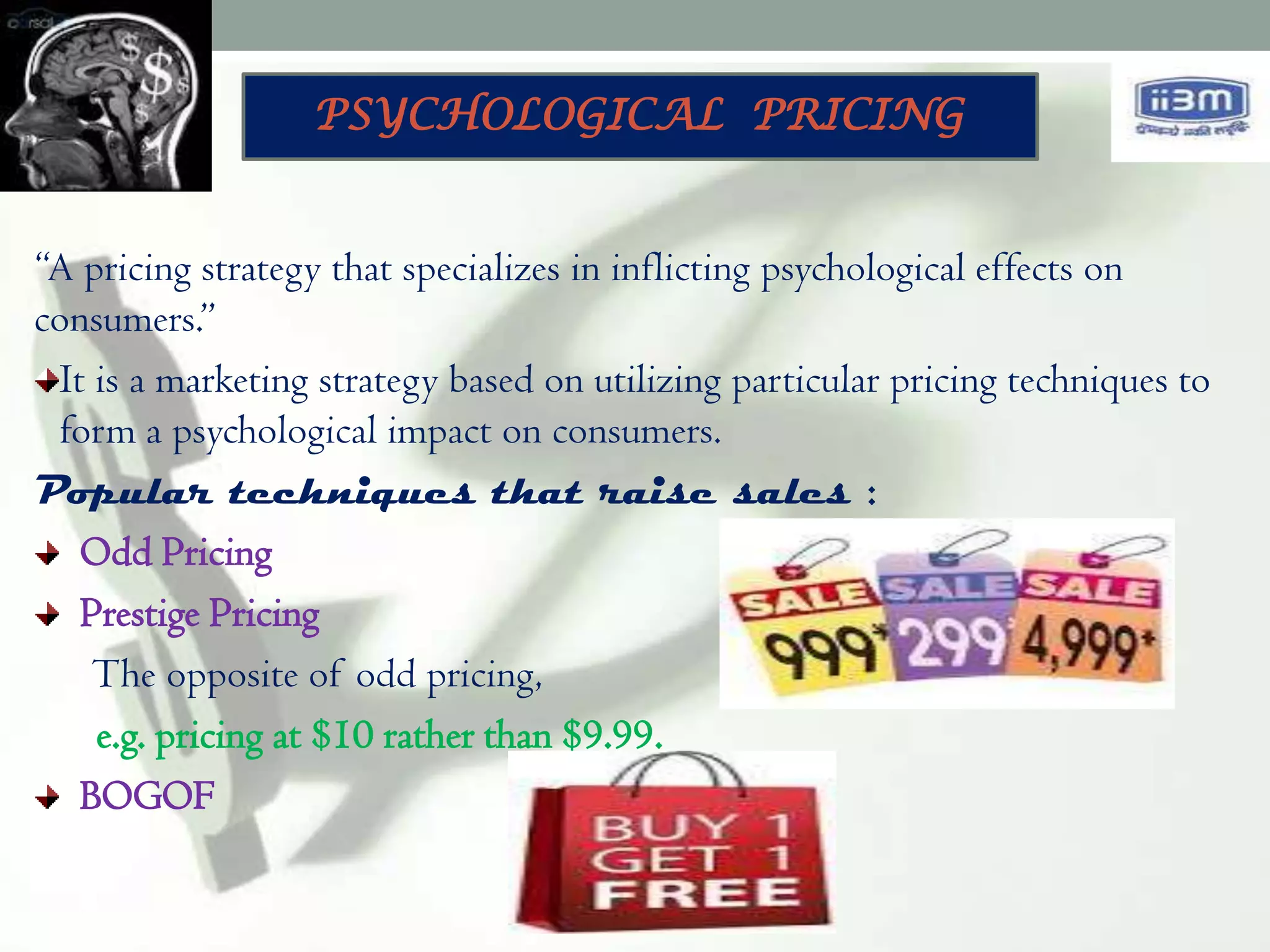 Pricing strategy & psychological pricing | PPTX