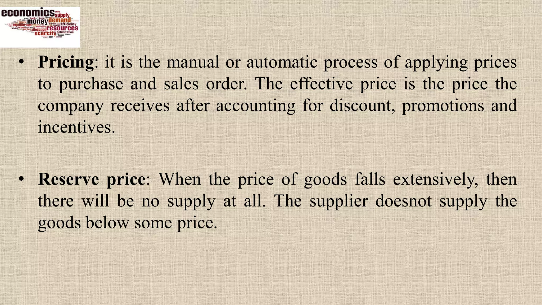 Pricing system, elasticity and equilibrium in demand and supply | PDF ...