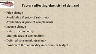 Pricing system, elasticity and equilibrium in demand and supply | PDF ...