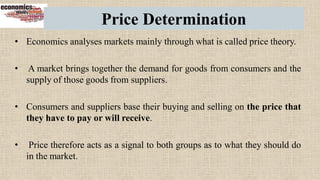 Pricing system, elasticity and equilibrium in demand and supply | PDF