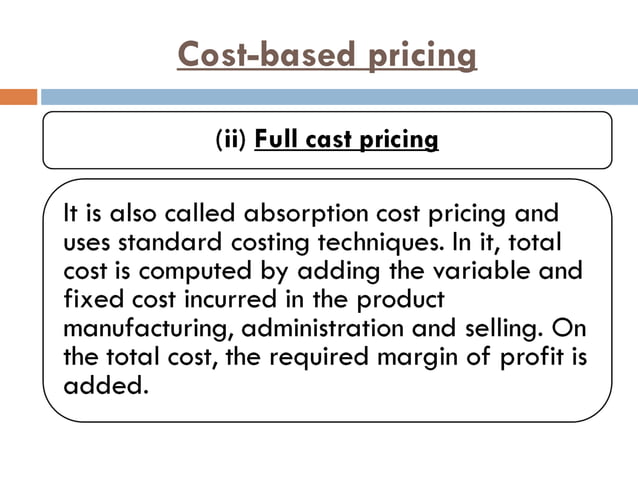 Pricing techniques | PPT
