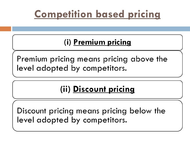 Pricing techniques