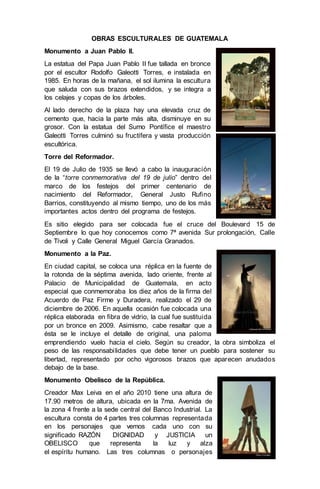 Pricipales pintores de guatemala y obras esculturales | DOCX