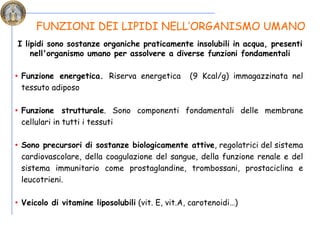Pricipali classi di lipidi e fonti alimentari | PPT