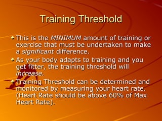 Priciples and methods of training | PPT | Running and Jogging | Fitness ...