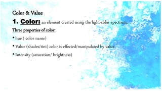 7 Elements of Art | PPTX