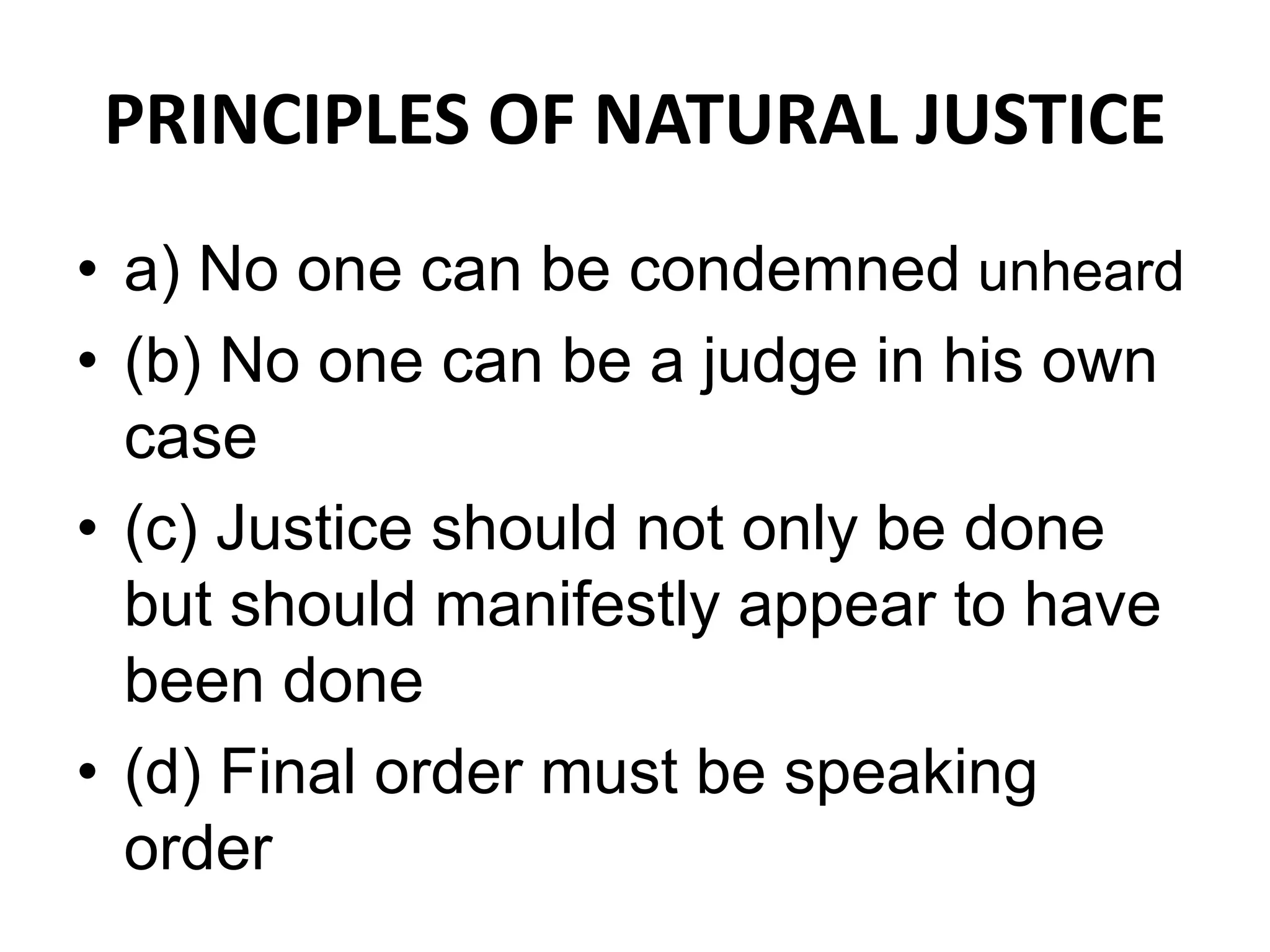Principles of natural justice | PPTX