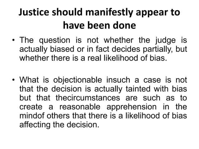 Principles of natural justice | PPTX | Legal Services Industry | Industries