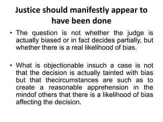 Principles of natural justice | PPT