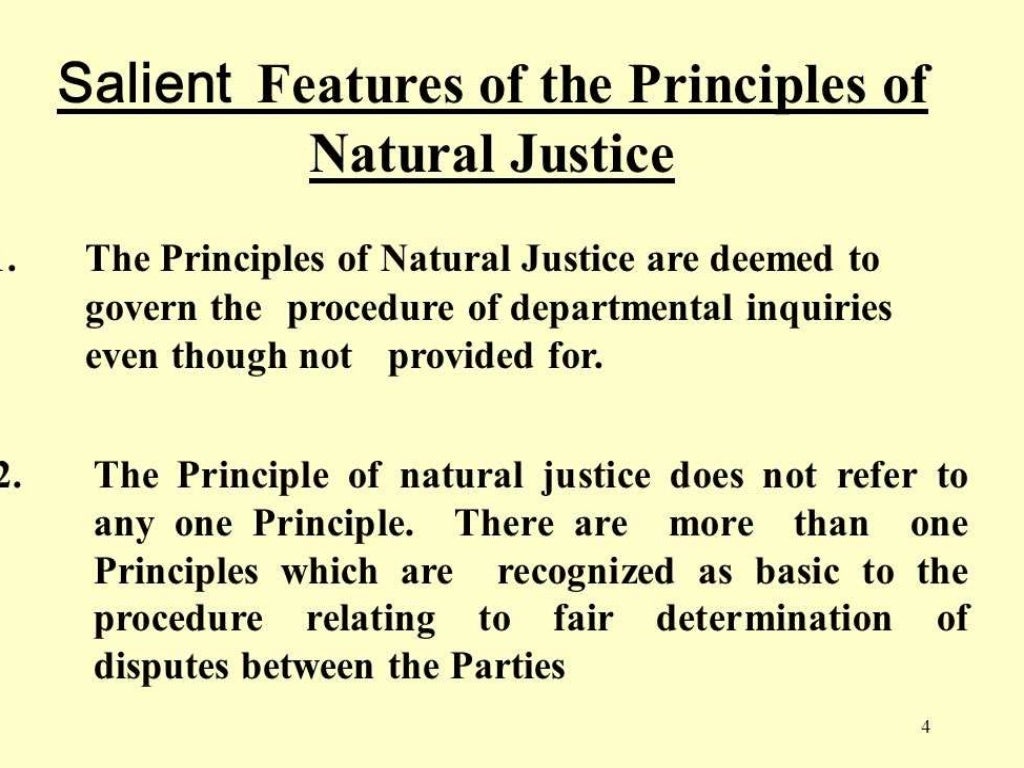 Principles of natural justice