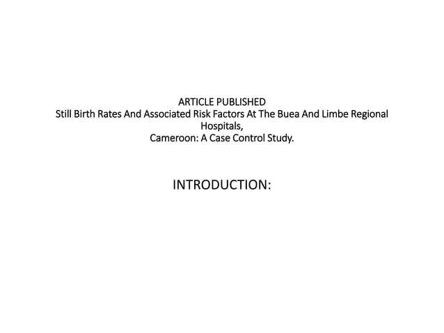 Case control study. ( A type of observational study) | PPT