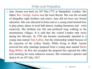 Pride and Prejudice | PPTX