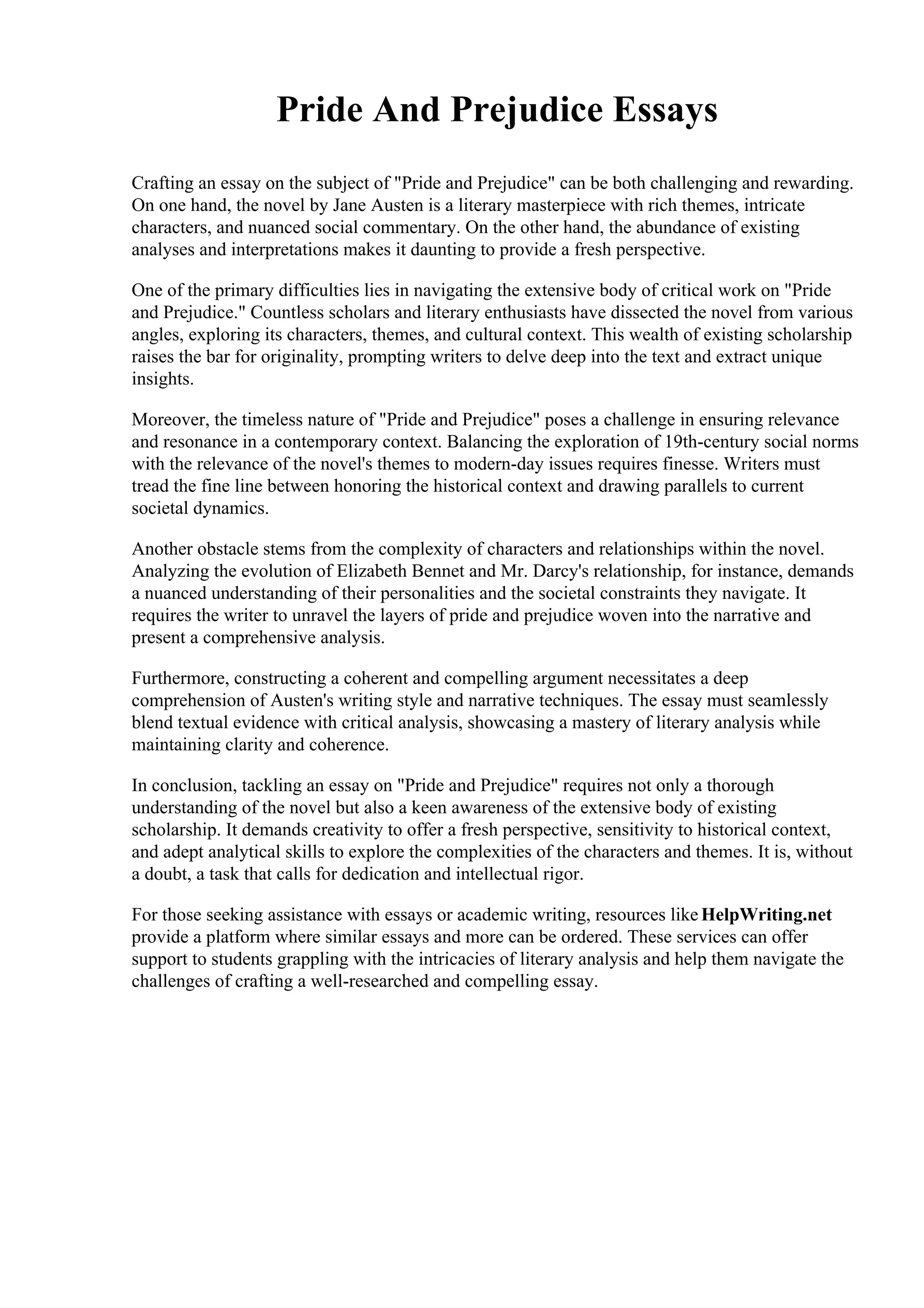 Pride And Prejudice Essays.pdf