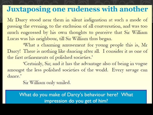 Pride and Prejudice: Bathos and juxtapostion | PPSX | Humor and Satire ...