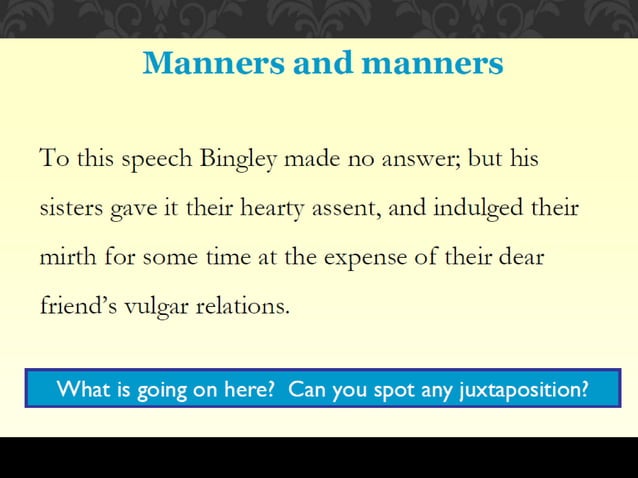 Pride and Prejudice: Bathos and juxtapostion | PPSX | Humor and Satire ...