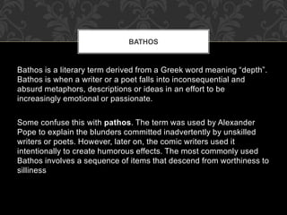 Pride and Prejudice: Bathos and juxtapostion | PPSX