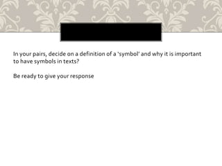 Pride and Prejudice: Symbols - place, letters and balls | PPTX