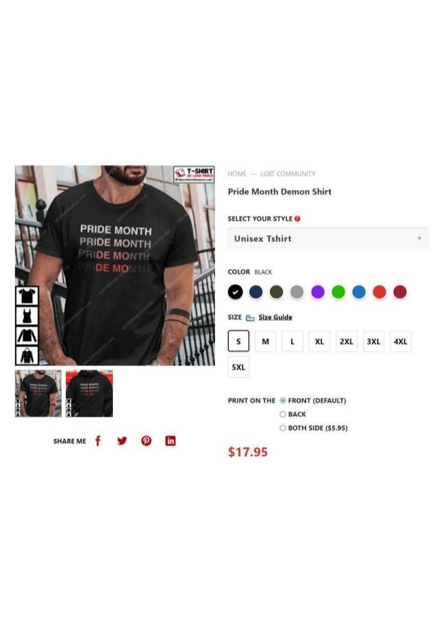 Pride Month Demon Shirt | PDF
