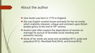 pride nd prejudice the classical English novel | PPTX