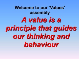 Pride values assembly | PPTX