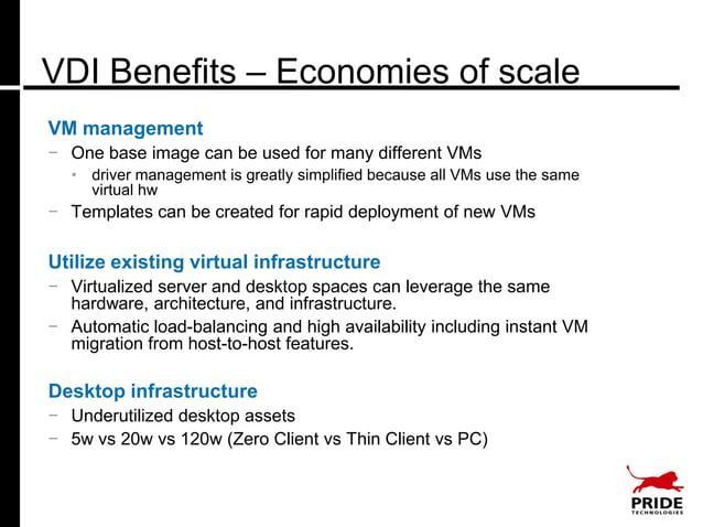 Virtual Desktop Infrastructure Overview | PDF | Operating Systems ...