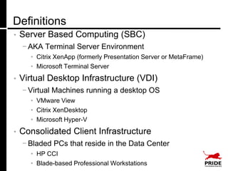 Virtual Desktop Infrastructure Overview | PDF