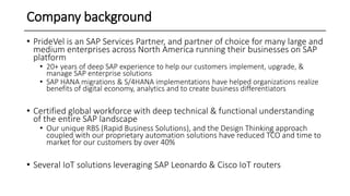 Intelligent Cold Chain using IoT | PrideVel | PPT