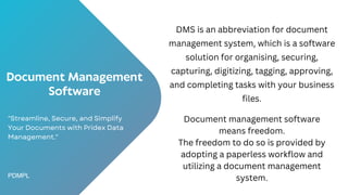Electronic Document Management Software | PPT