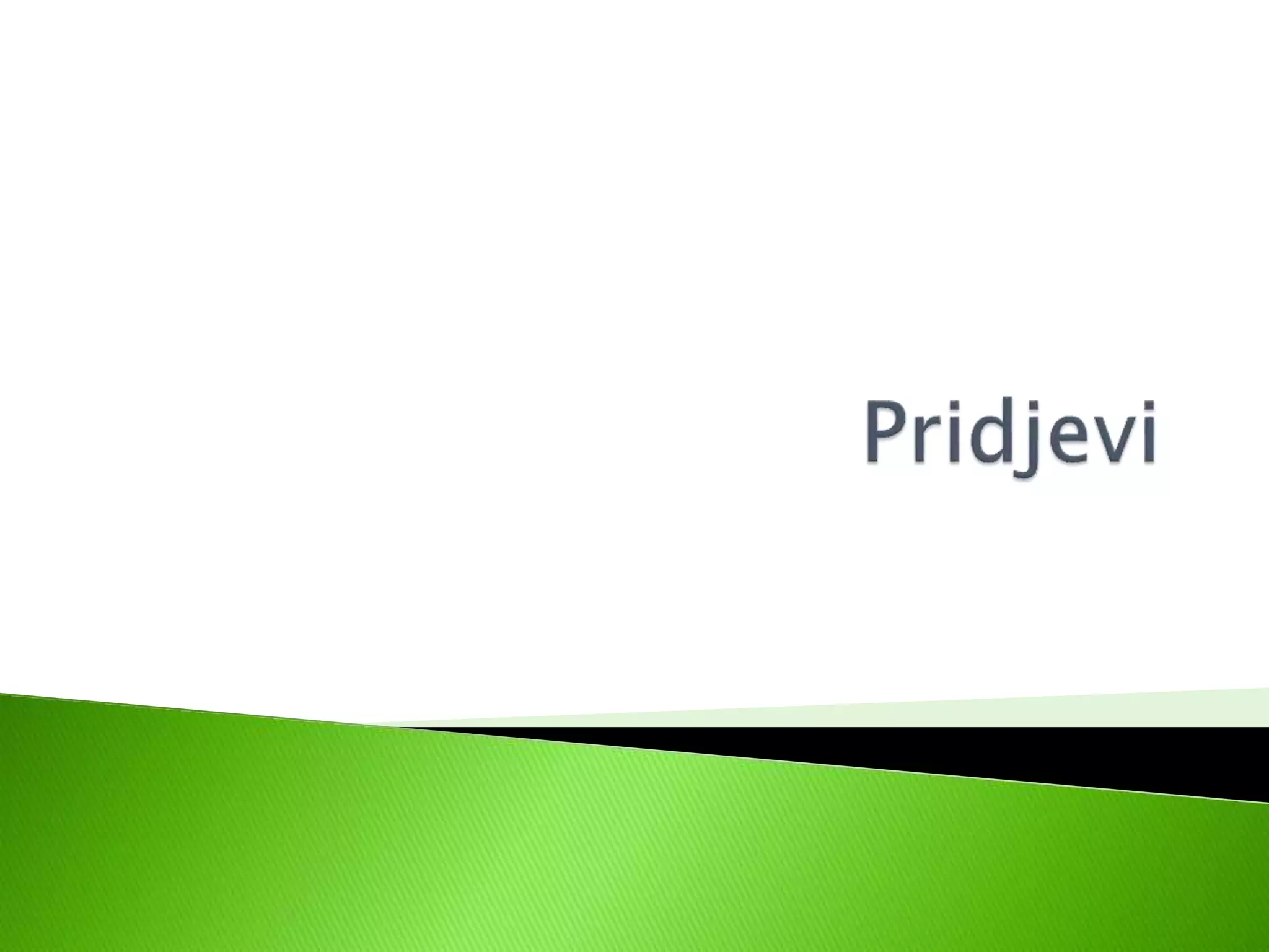 Pridjevi | PPTX