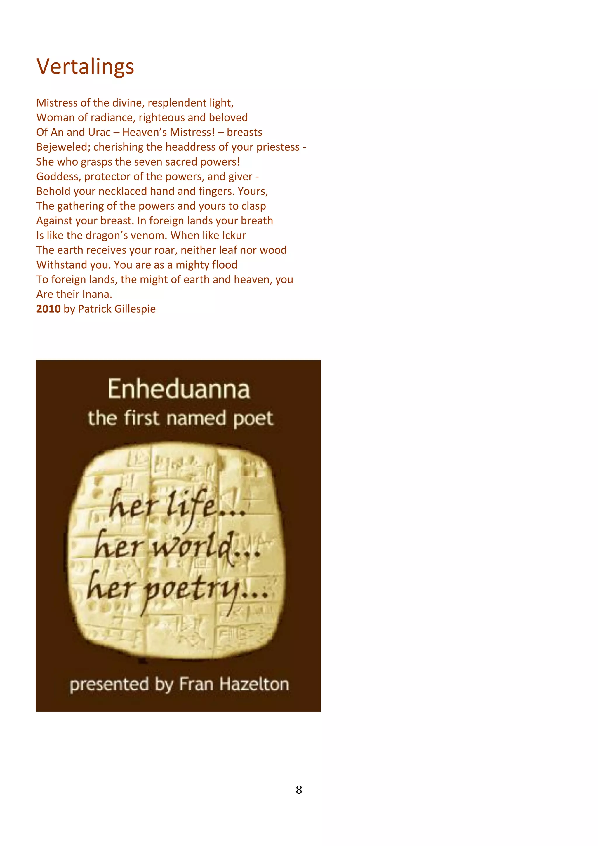 Priesteres Enɧeduanna | PDF