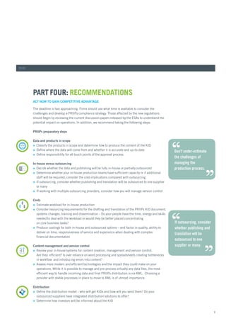 PRIIPs - The Quest To Recreate The KID | PDF