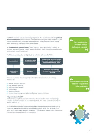 PRIIPs - The Quest To Recreate The KID | PDF