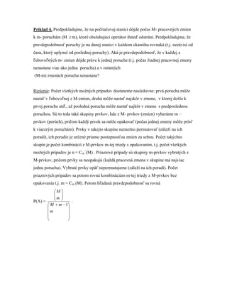 Priklady na pravdepodobnost | PDF