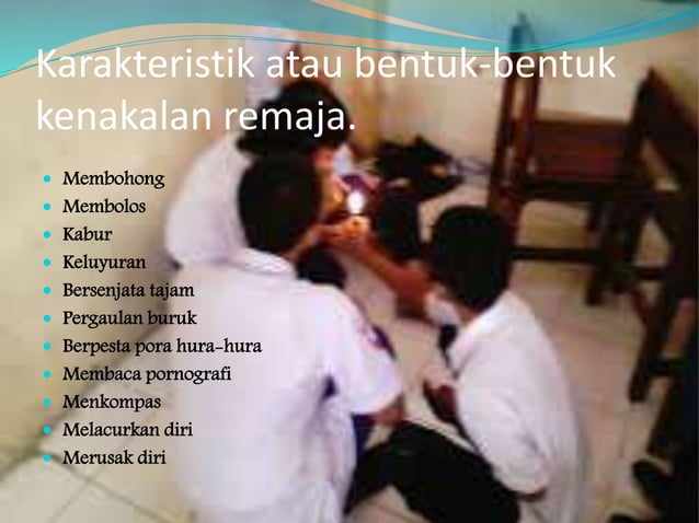 Prilaku kenakalan remaja dan cara penanggulangannya | PPT