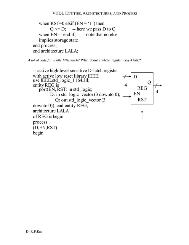 Prilimanary Concepts of VHDL by Dr.R.Prakash Rao | PDF