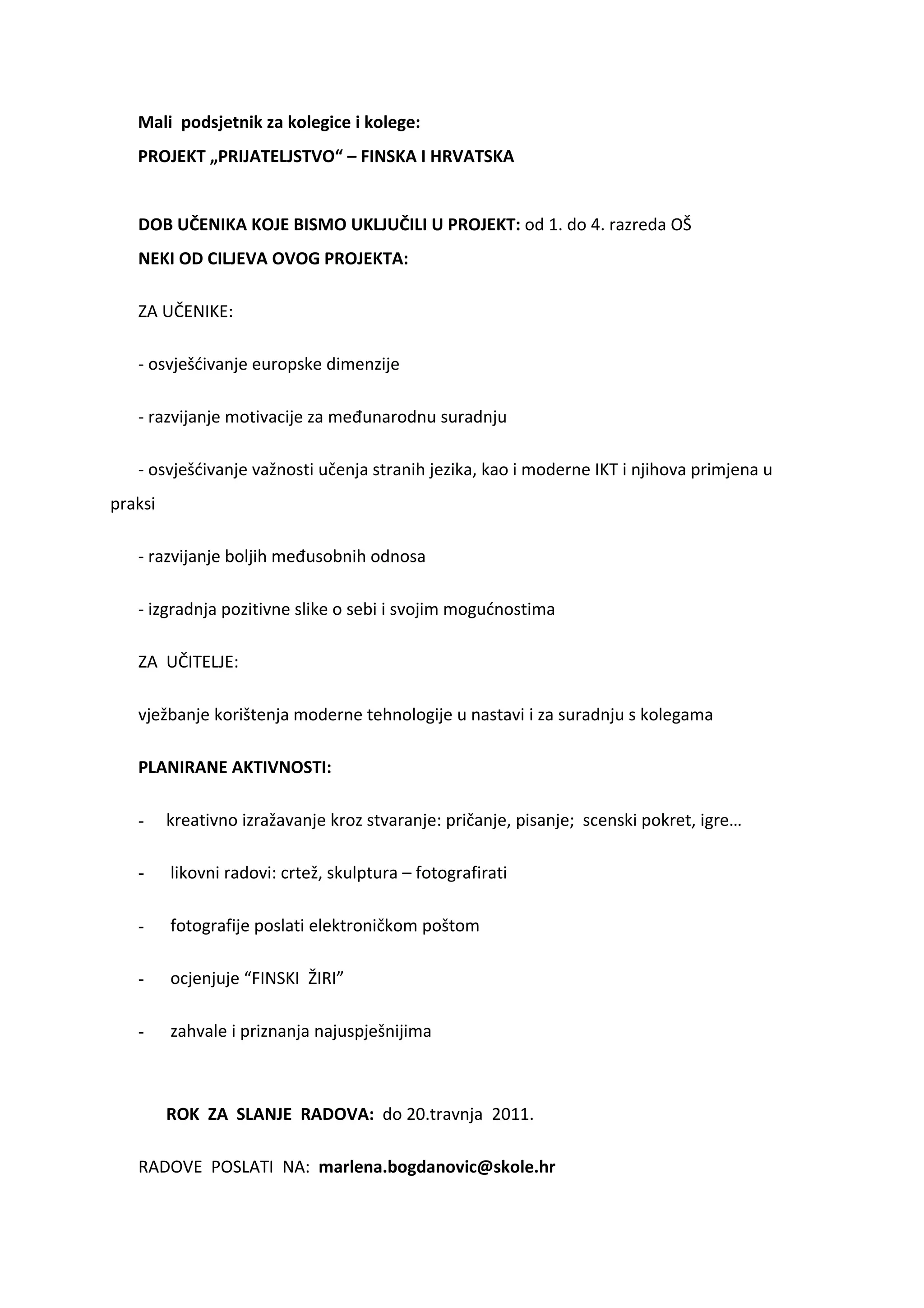 Mali podsjetnik | PDF