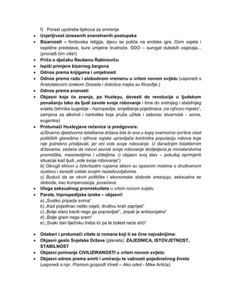 Prilog 5, Projektni zadaci Huxley | PDF