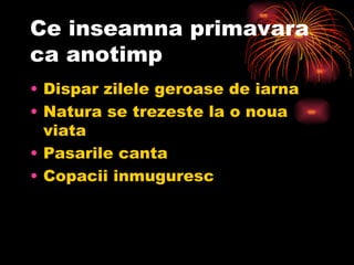 prima zi de primavara | PPT