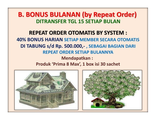 Bisnis MLM PT Prima Alam Indonesia | PPTX