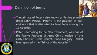 Primacy of st. peter | PPTX