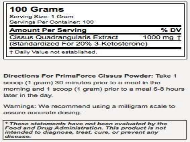 PrimaForce Cissus | PPT