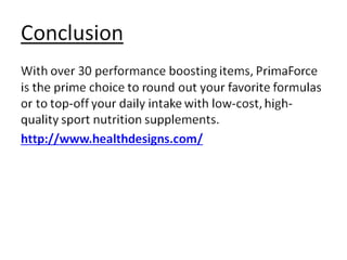 PrimaForce Cissus | PPT