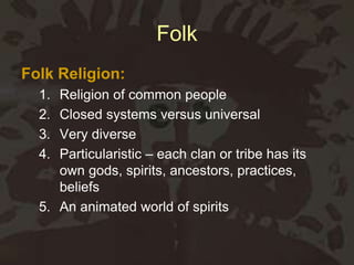 Primal Folk Religions | PPT