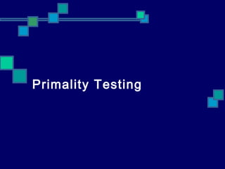Primality | PPT